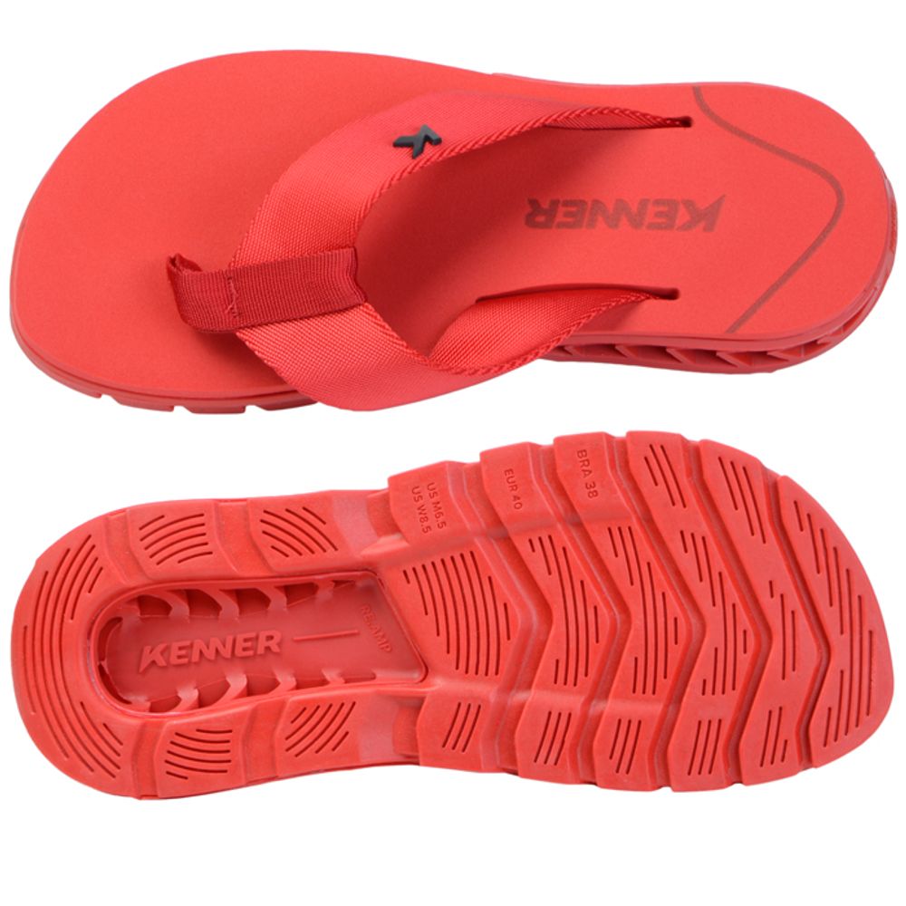 Sandália Masculina Kenner Rakka Mono Vermelha - overboard