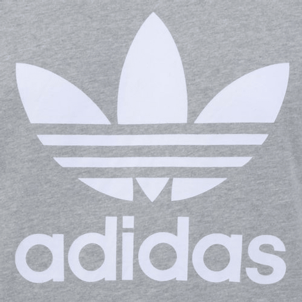 Camiseta Masculina Adidas Trefoil Cinza - overboard