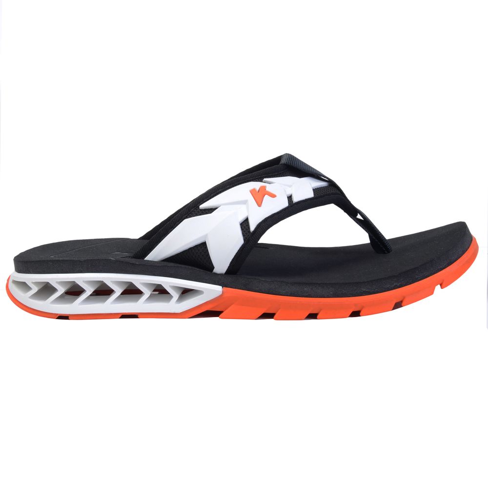 Sandália Masculina Kenner Rakka Ultra Force Preto e Laranja - overboard