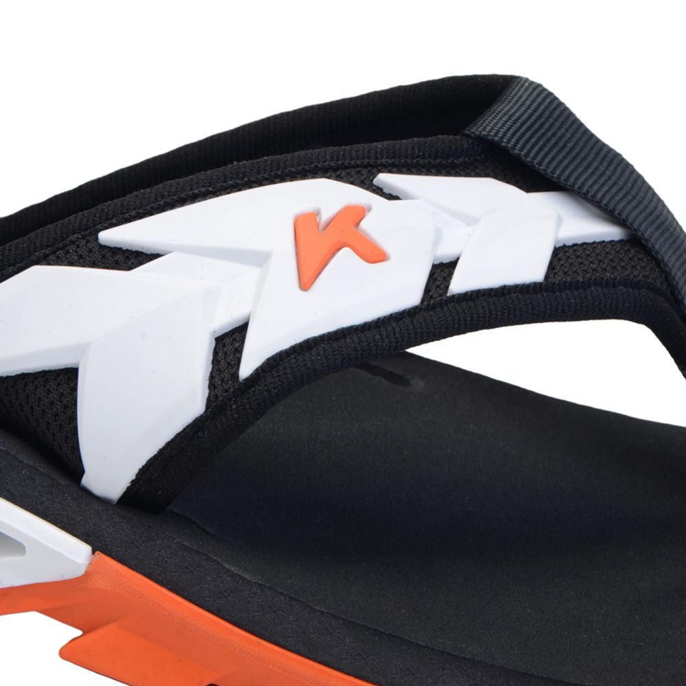 Sandália Masculina Kenner Rakka Ultra Force Preto e Laranja - overboard