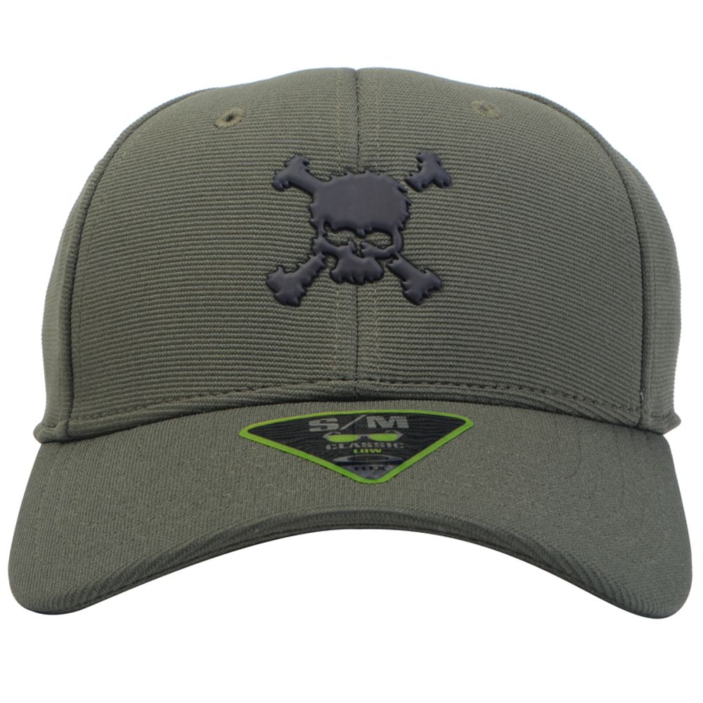 Boné Masculino Oakley Skatter Skull Verde - overboard