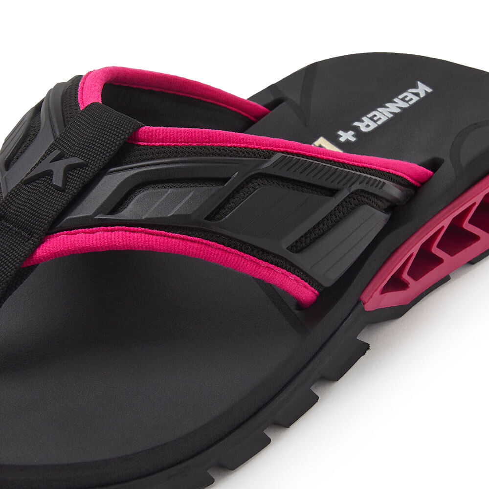 Sandália Unissex Kenner X L7 Rakka Full Force Preto Rosa - overboard